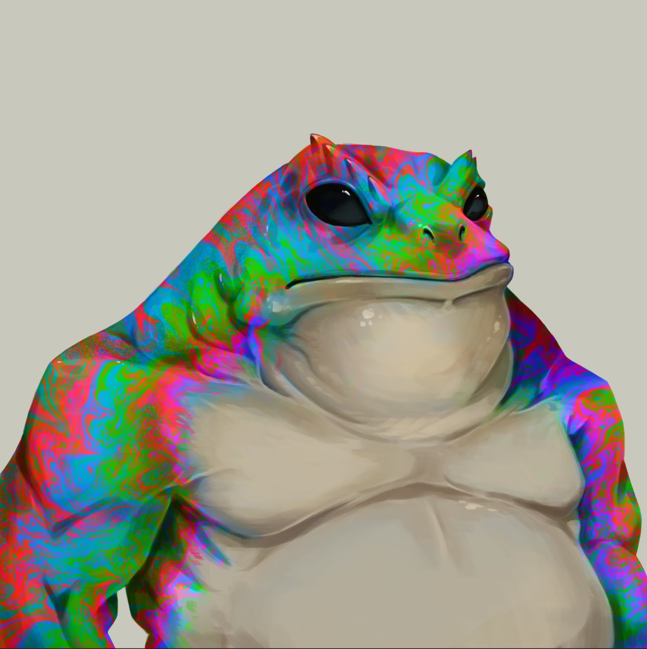 Rainbow Toad Gif