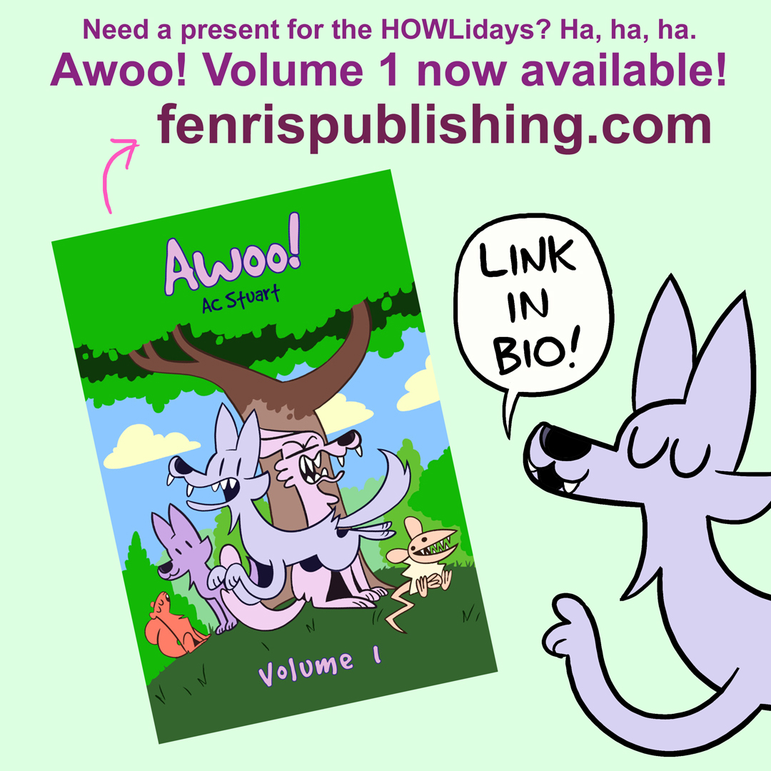 「NOT A DRILL AWOO! VOLUME ONE NOW AVAILAB」|AC Stuart - Get Awoo! Volume ...