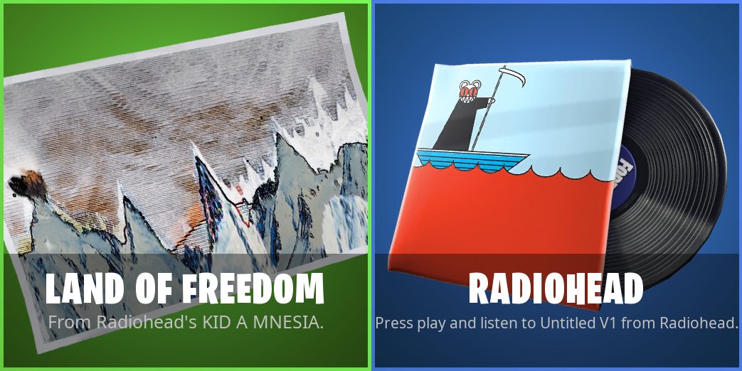 Untitled V1 and Kid A Mnesia coming to Fortnite! : r/radiohead