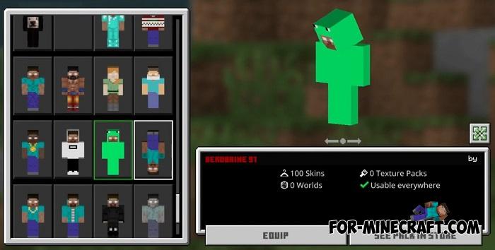 Minecraft Herobrine Skin Pack