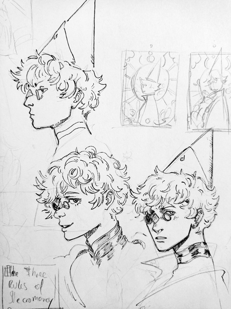 「trying to figure out how to draw Qifrey 」|Mars 🫀🗡️ @ COMMS OPENの漫画