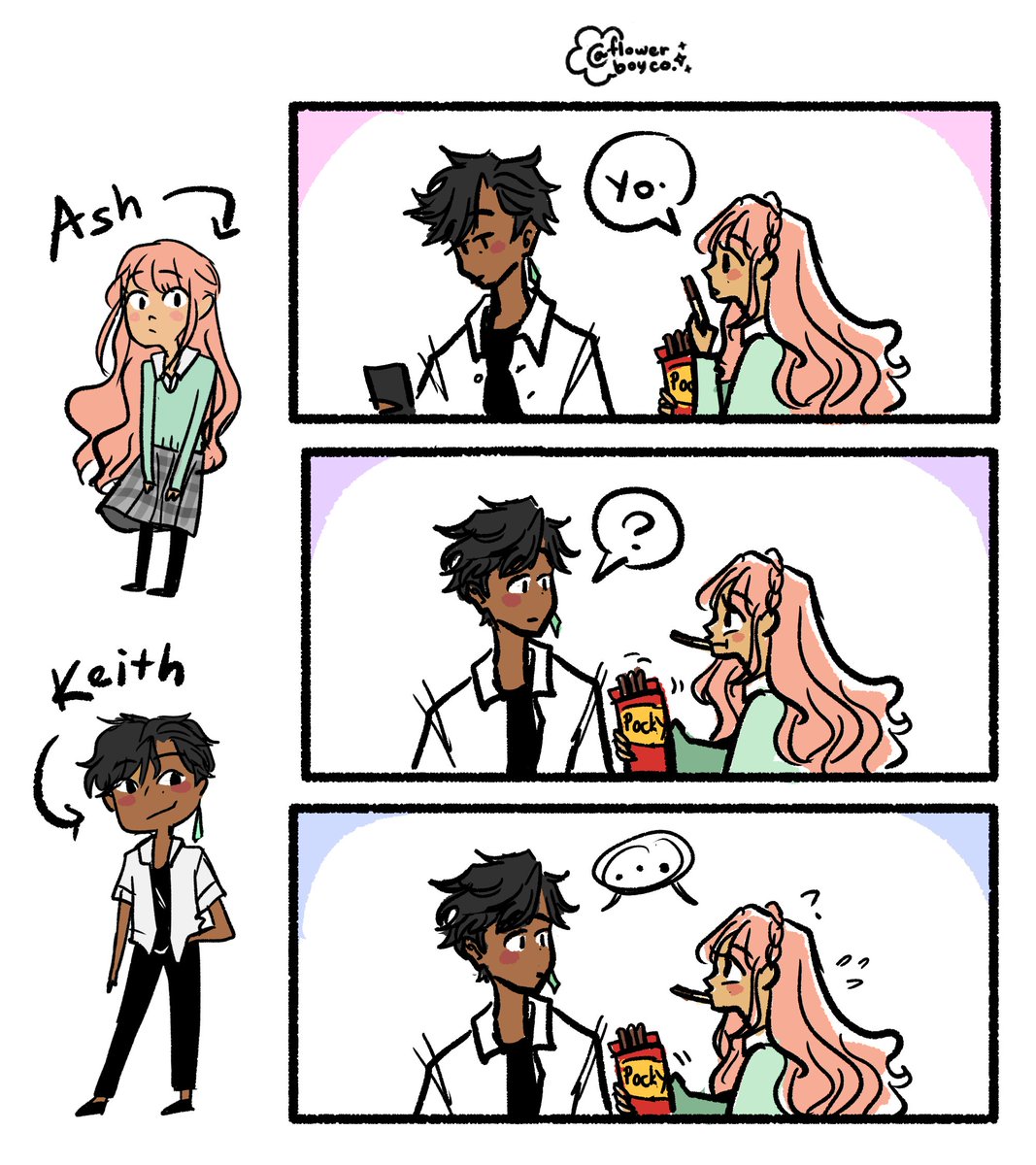 「hi i made a short comic about my ocs 🤸 」|prince hiatusの漫画