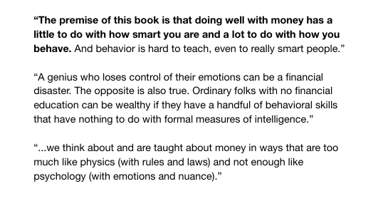 The Psychology Of Money By Morgan Housel Is The Book Ive Re Read The
