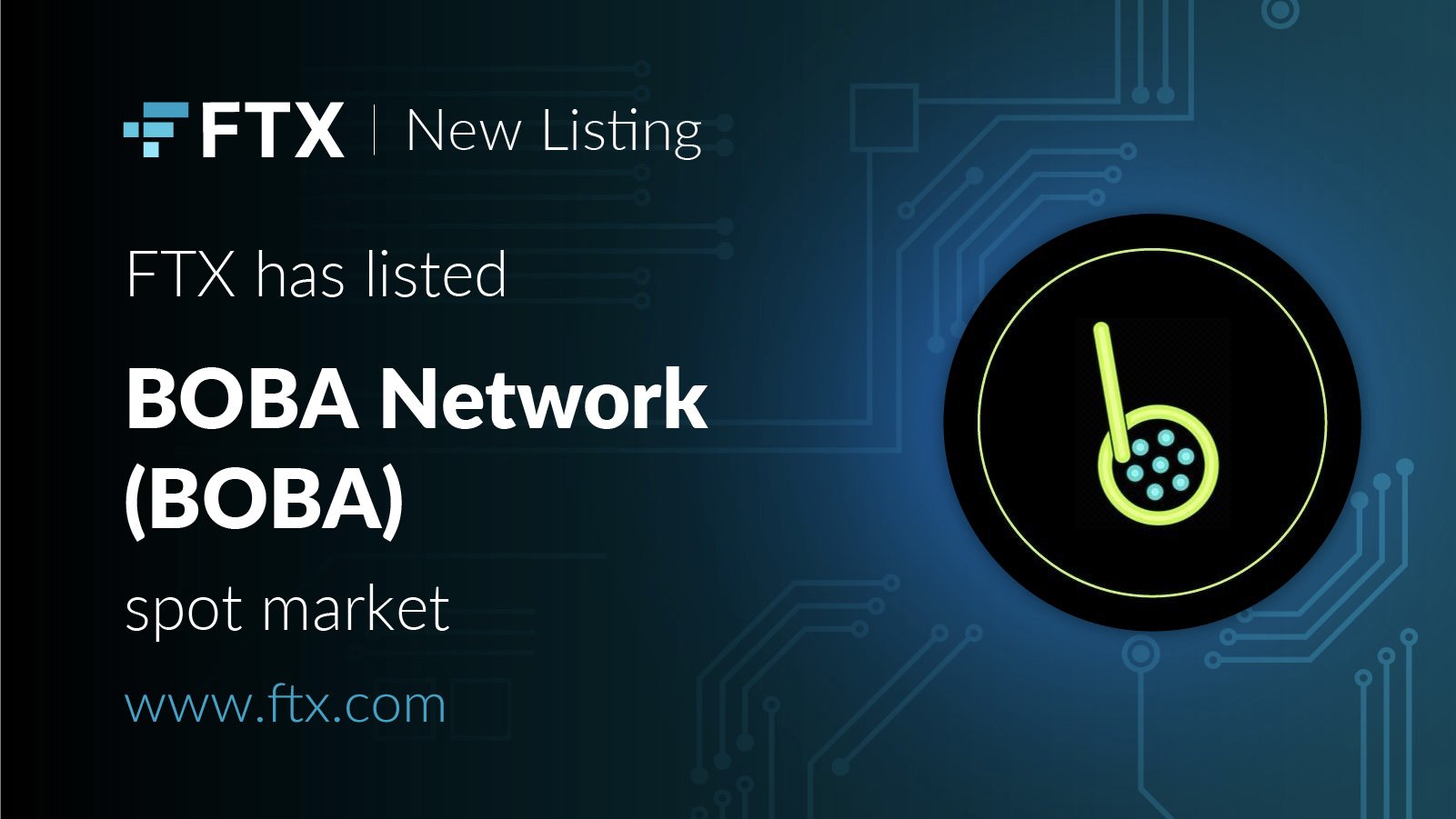 FTX on Twitter: "New listing on FTX! $BOBA @bobanetwork https://t.co/di50i5Fidc https://t.co ...