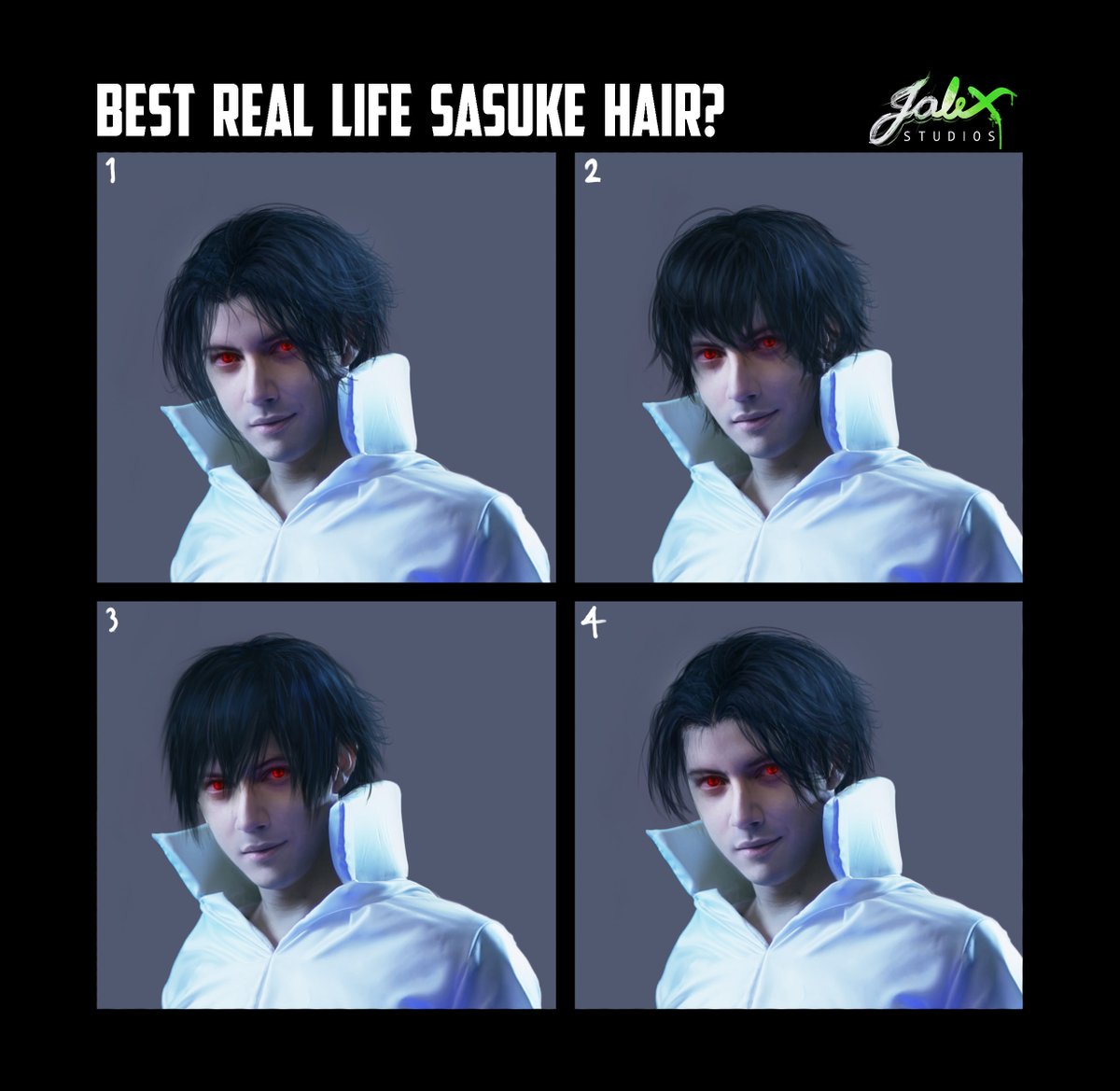 Sasuke Real Life Hair