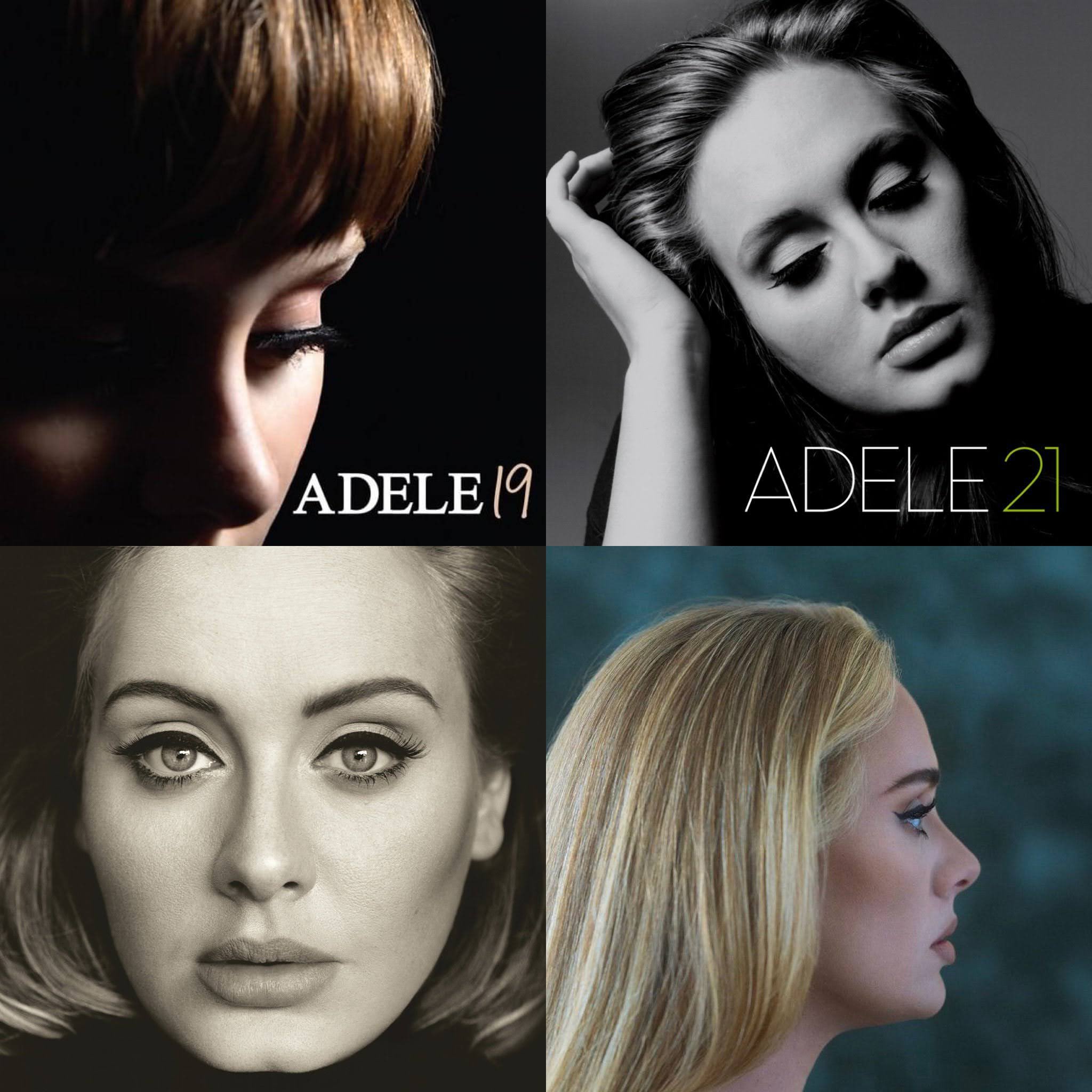 Colyn on X Adele on her new album cover It s my side profile because they re all an evolution of each other the album covers but I like it because I can t