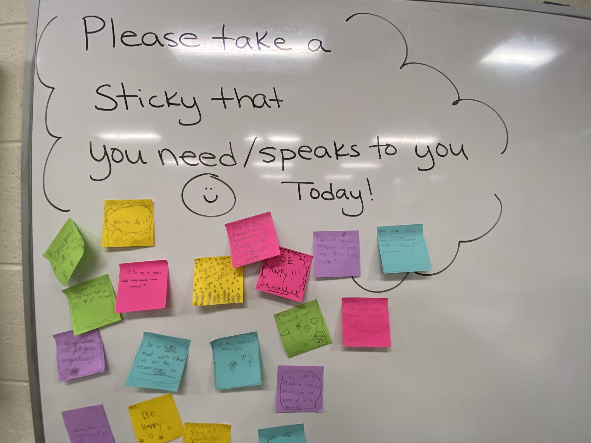 Teacher2Teacher on Twitter: "Step 1: Ss write uplifting messages on ...