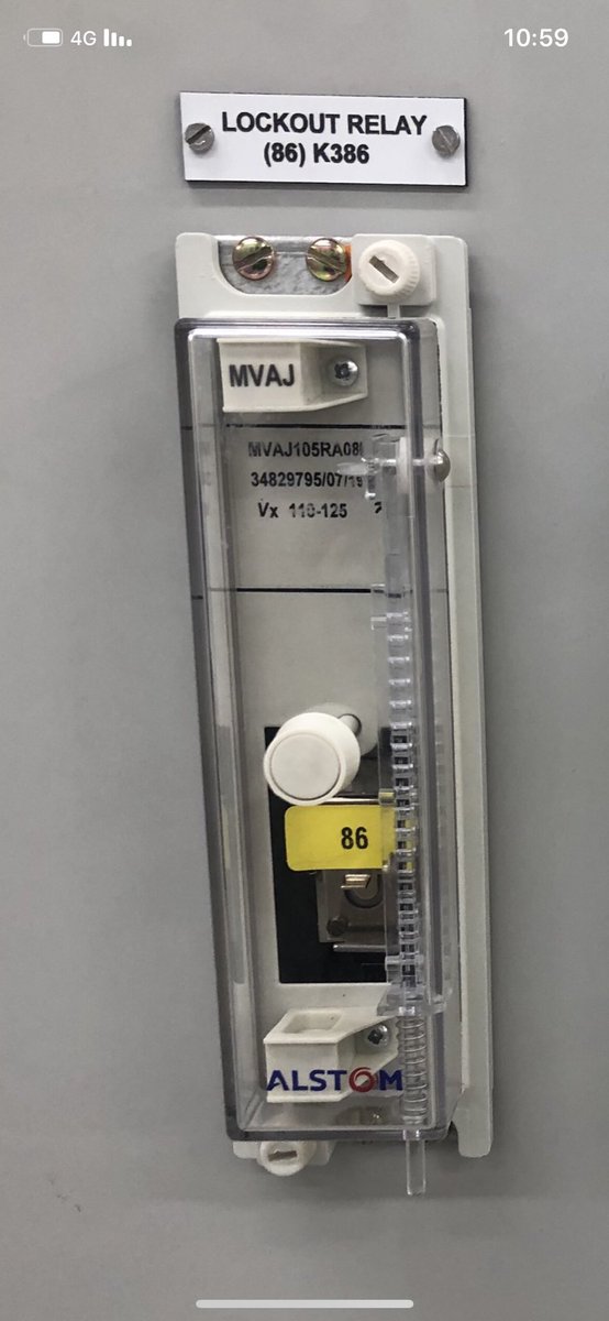 من اهم اجهزة البروتكشن ريلاي المستخدمه ف المحطات هو 86 ريلاي ف ما هو 86 ...