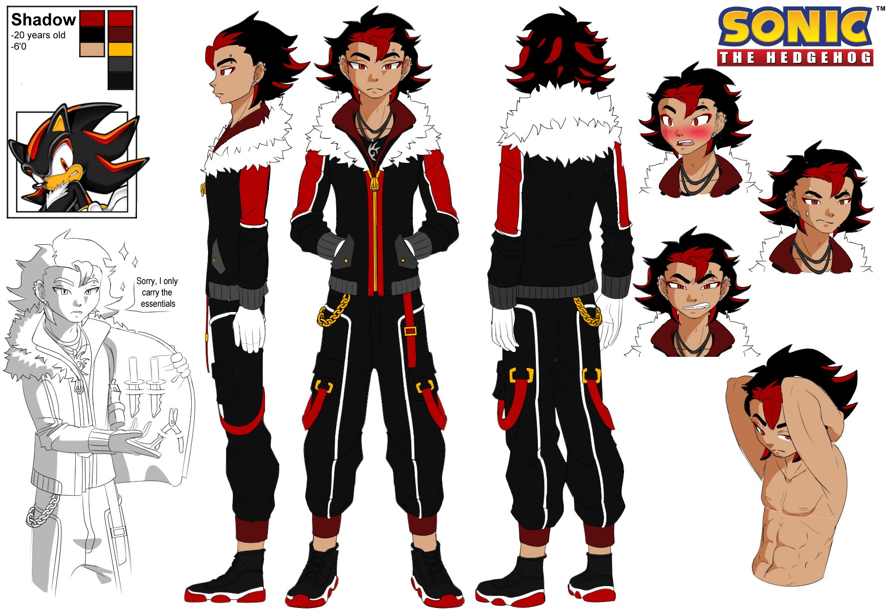 Shadow The Hedgehog Human Chibi