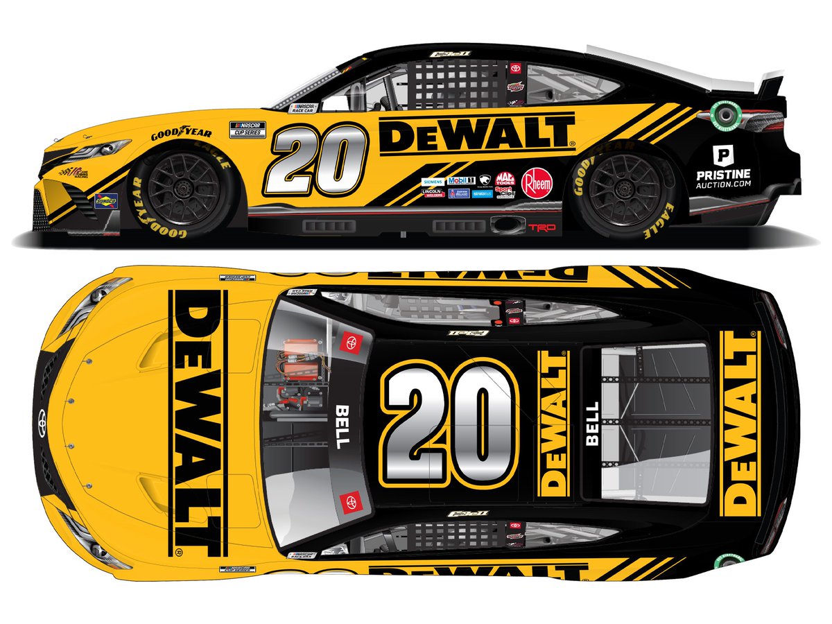 Christopher Bell's 2022 DEWALT Paint Scheme : r/NASCAR