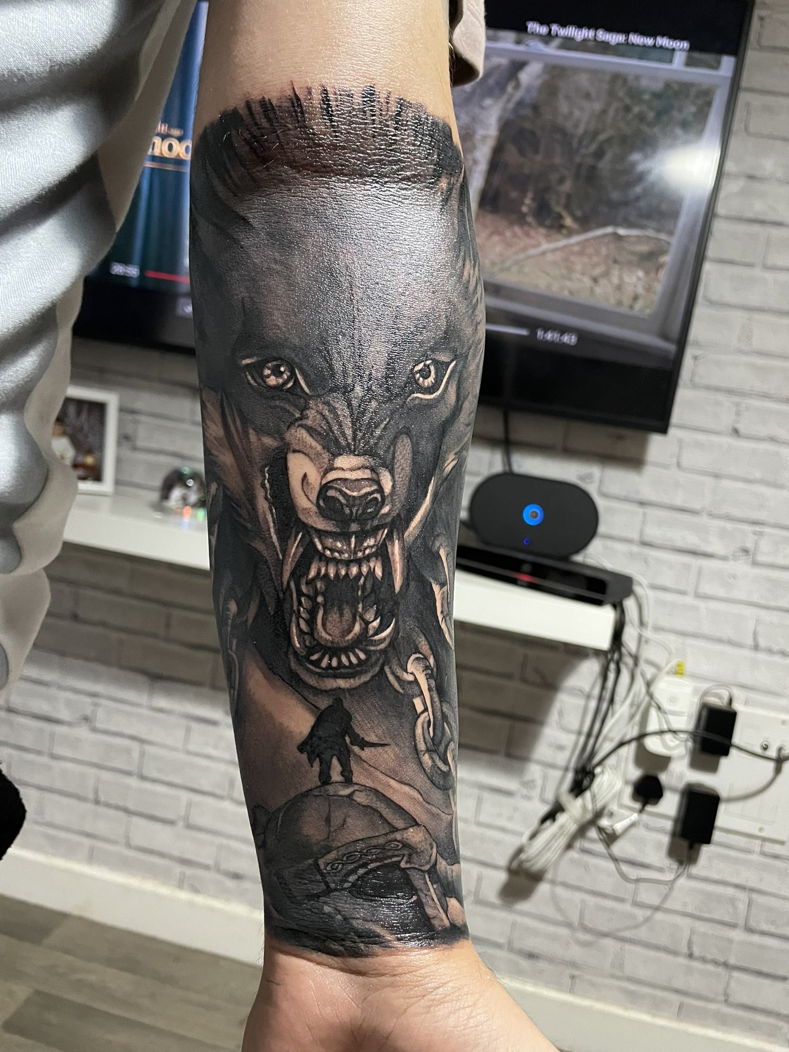 Fenrir Arm Tattoo