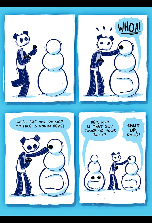 「Snowman anatomy 」Sam Loganの漫画