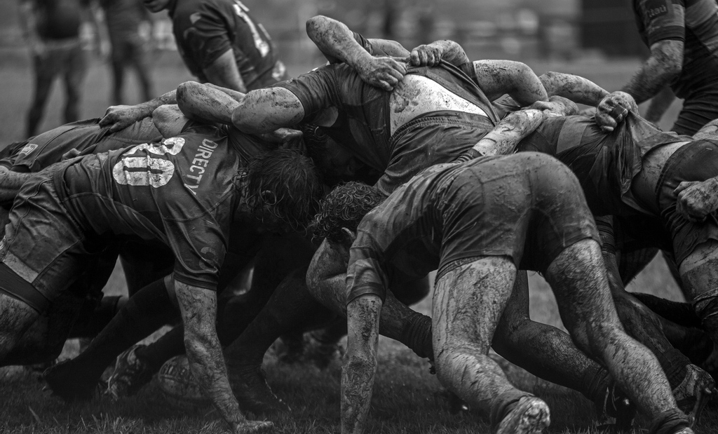 Rugby Scrum Wallpaper