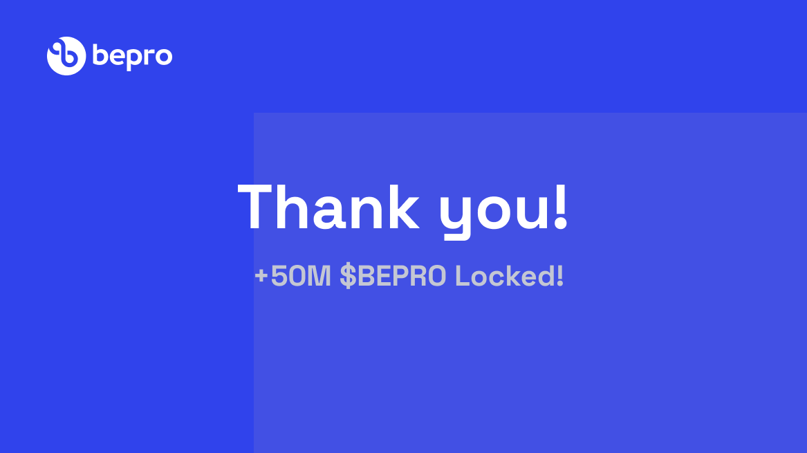 Bepro Network on Twitter: "♾ Today 0.5% of the supply is locked in a new concept! The Code-as-a ...