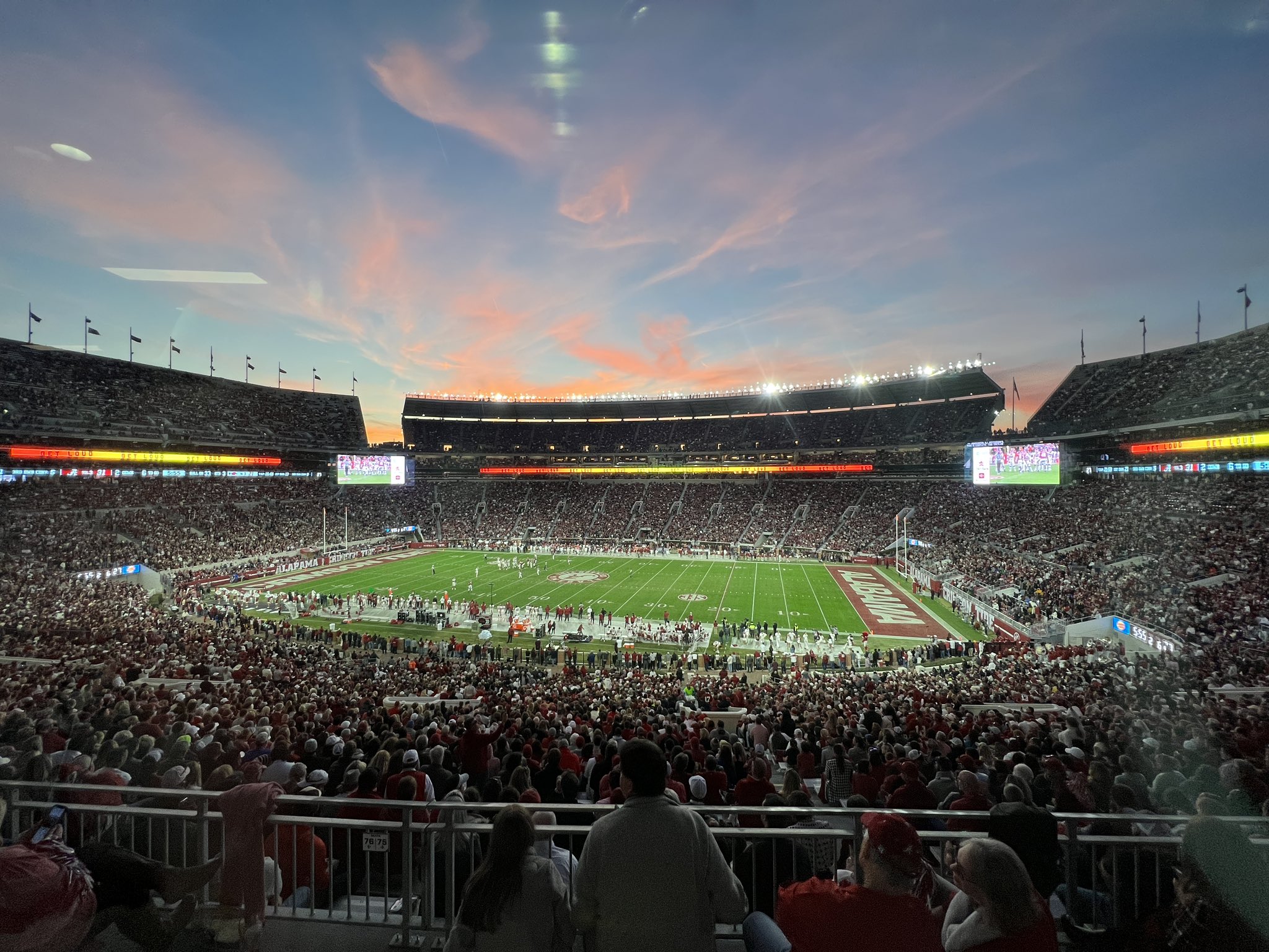 Bryant Denny Stadium Sunset