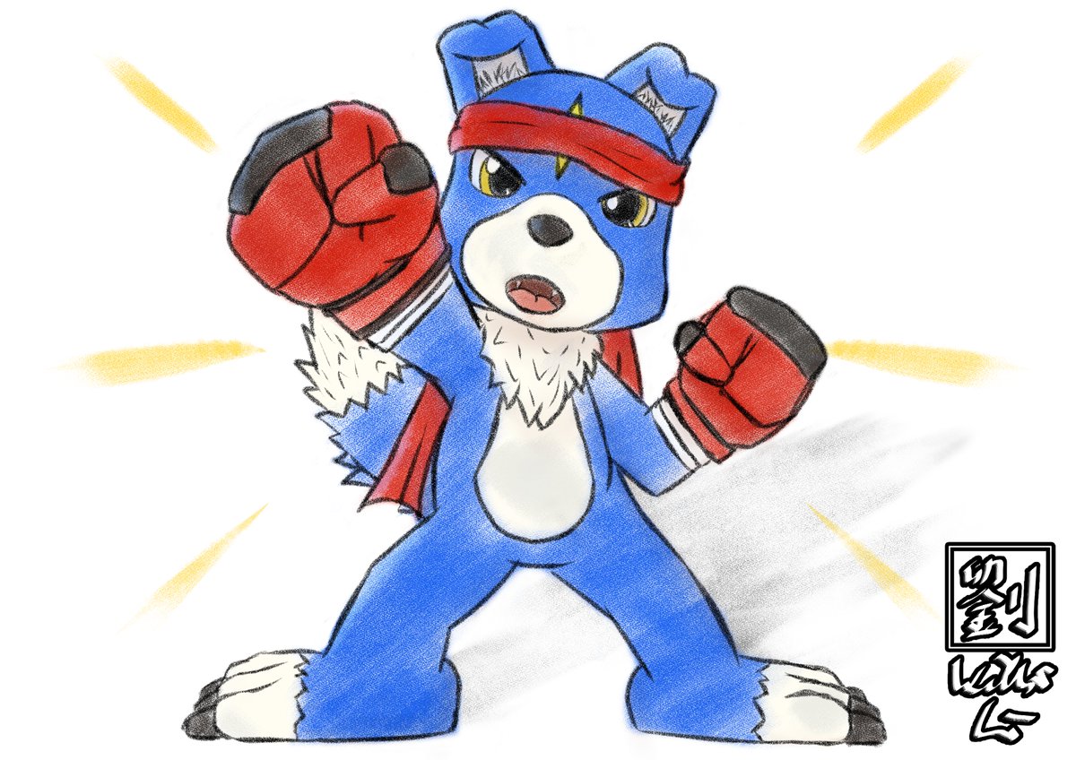 Gaomon painting with Pencil brush : r/digimon