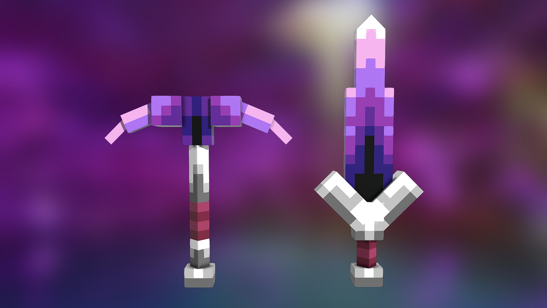 Minecraft Diamond Tools Wallpaper