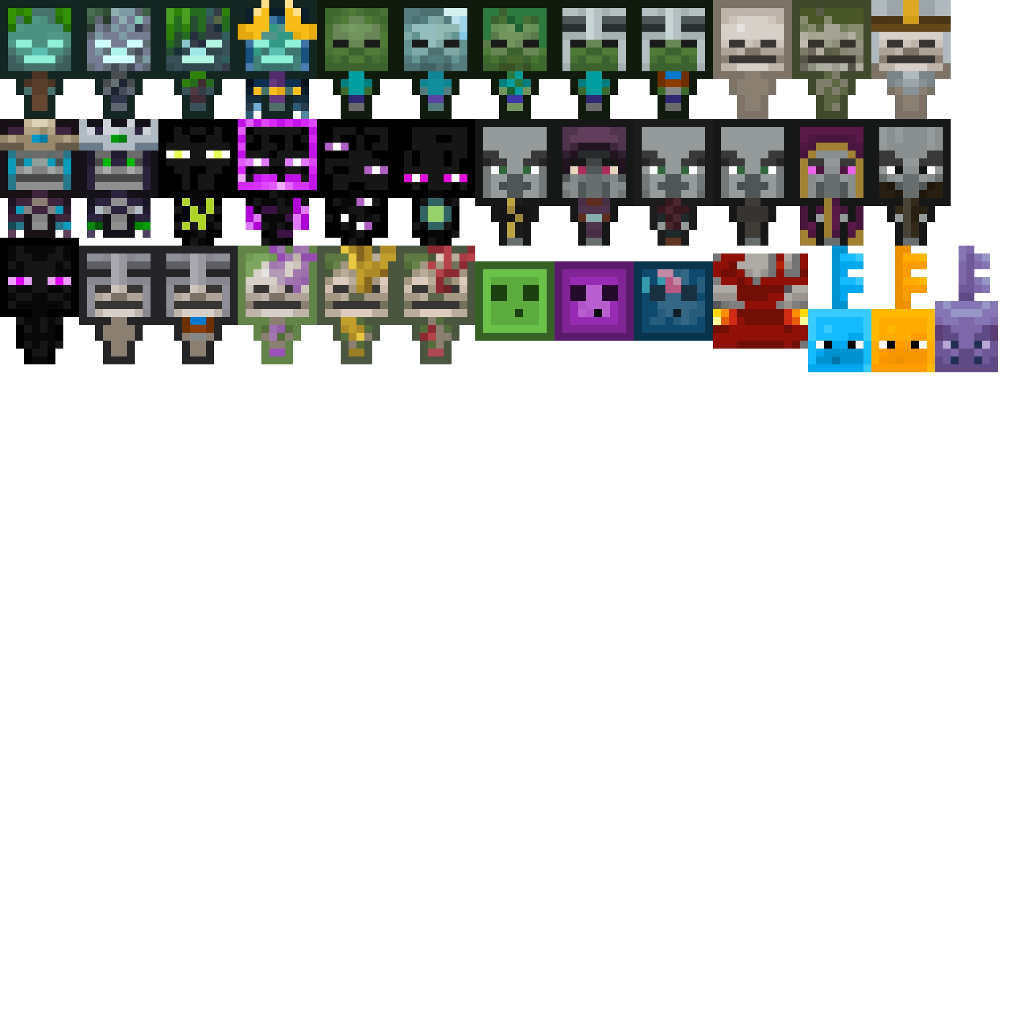 Chibi Minecraft Mobs