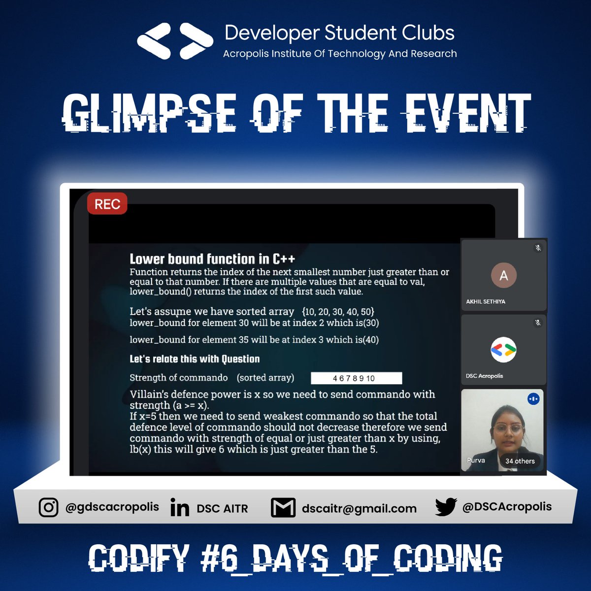 GDSC AITR (@GDSCAITR) | Twitter