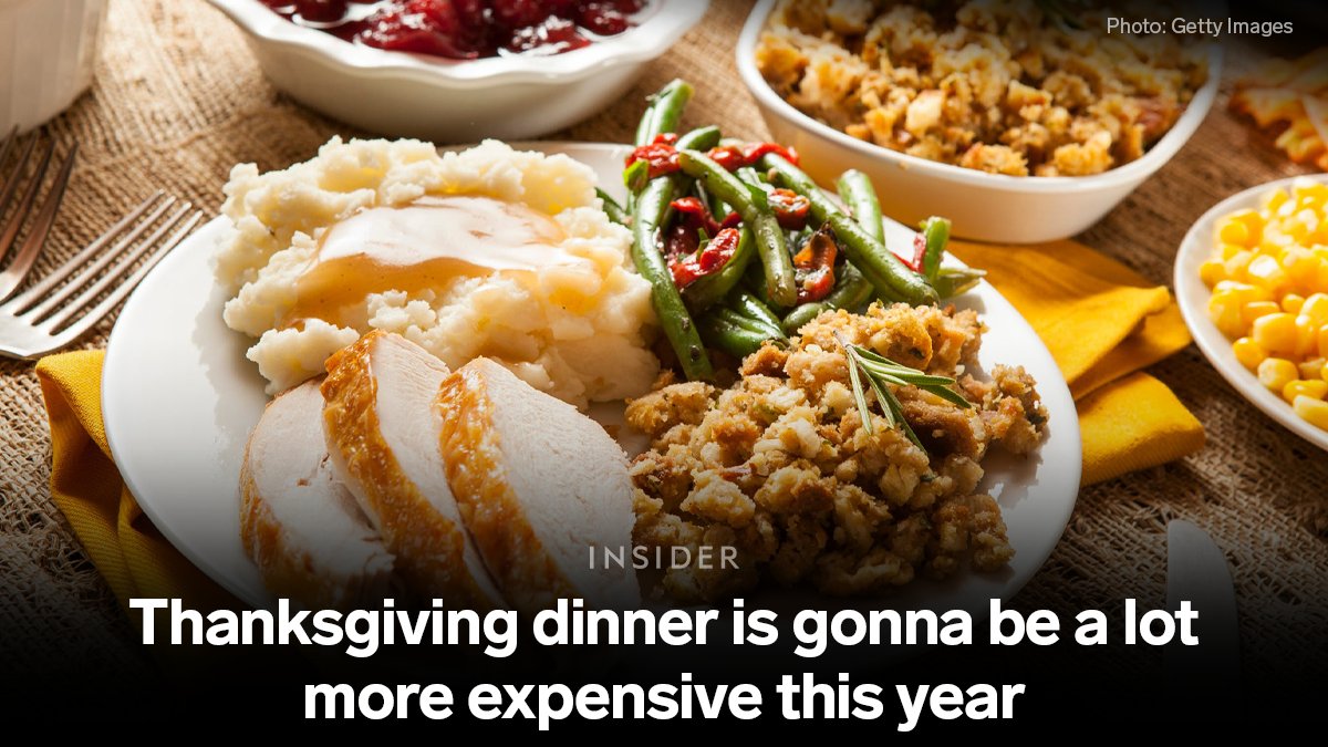 Thanksgiving dinner will be a lot more expensive this year