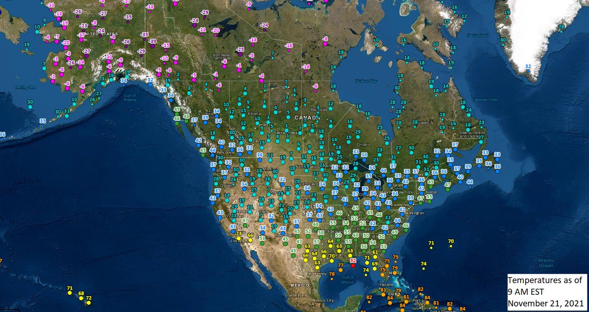 On this early Sunday morning, here is a snapshot of the North America ...