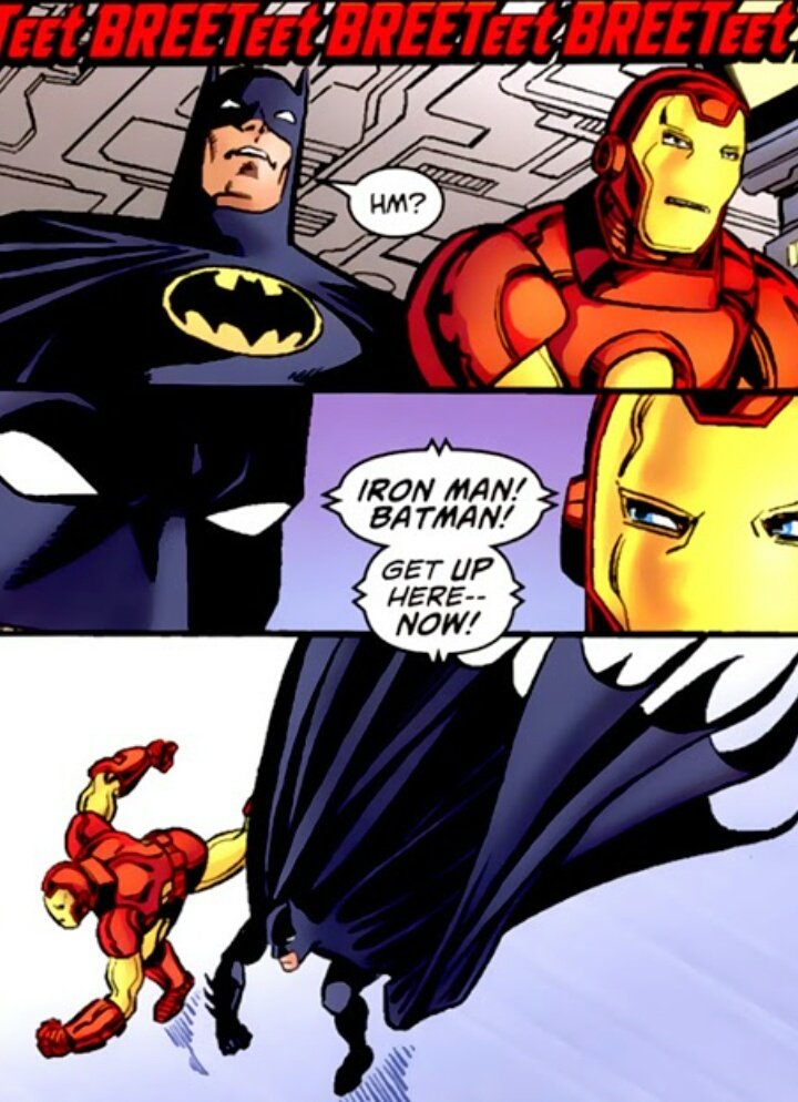 Iron Man Beating Up Batman