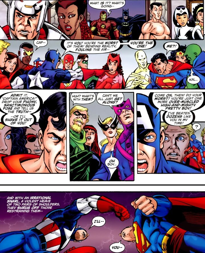 Captain America Superman Crossover