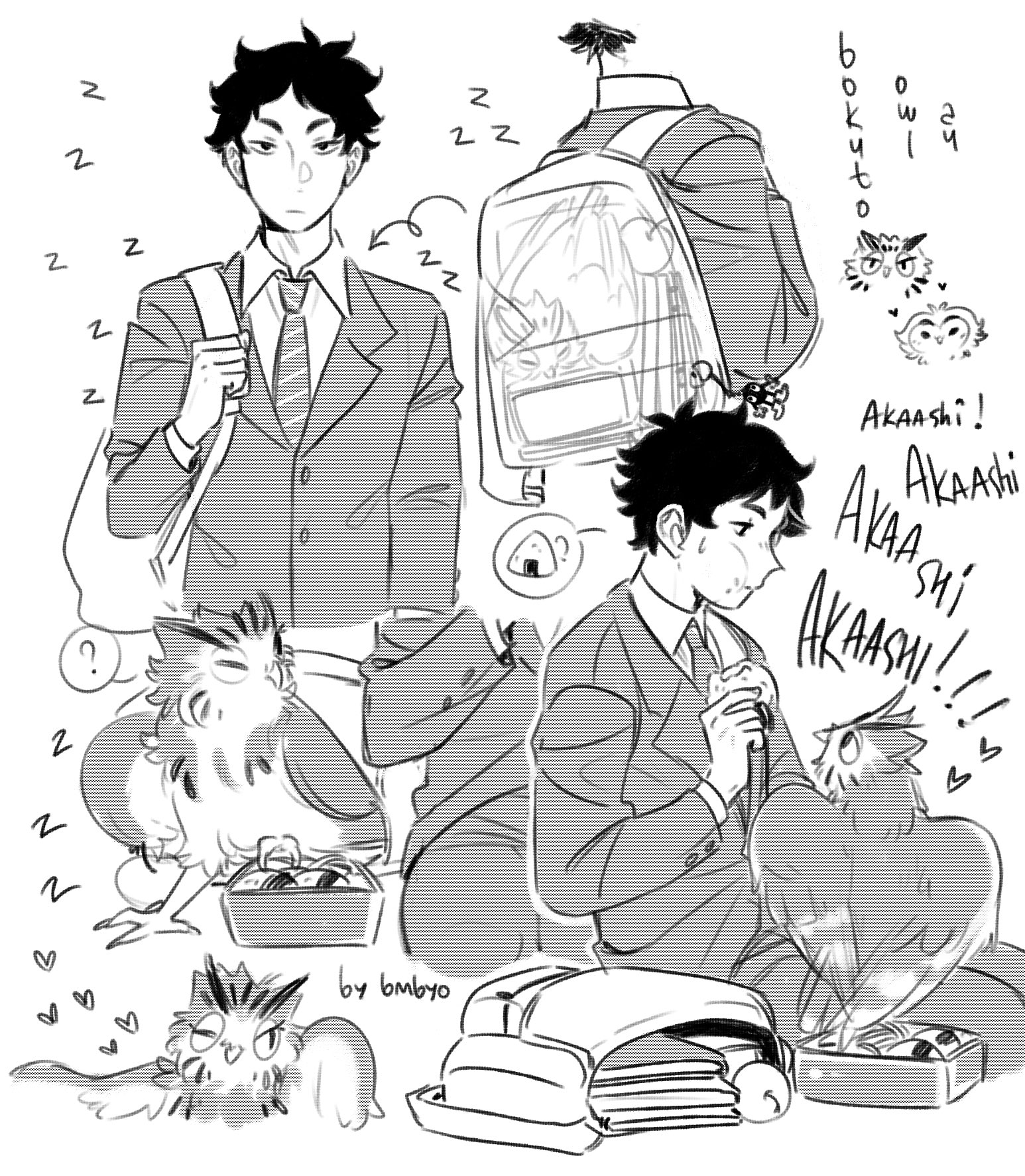 Bmbyo🍒 On Twitter Haikyuu Bokuaka Bokuto Owl Au 🦉🦉🦉 Ozdaydx22o Twitter