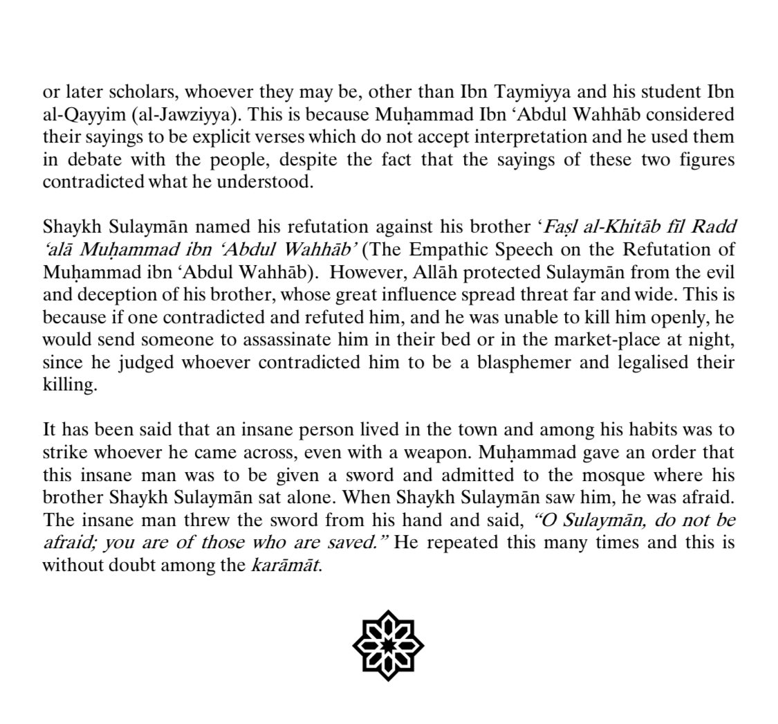 Sulaiman Ibn Abdul Wahhab (d.1794) begins “The Divine Lightning” with ...