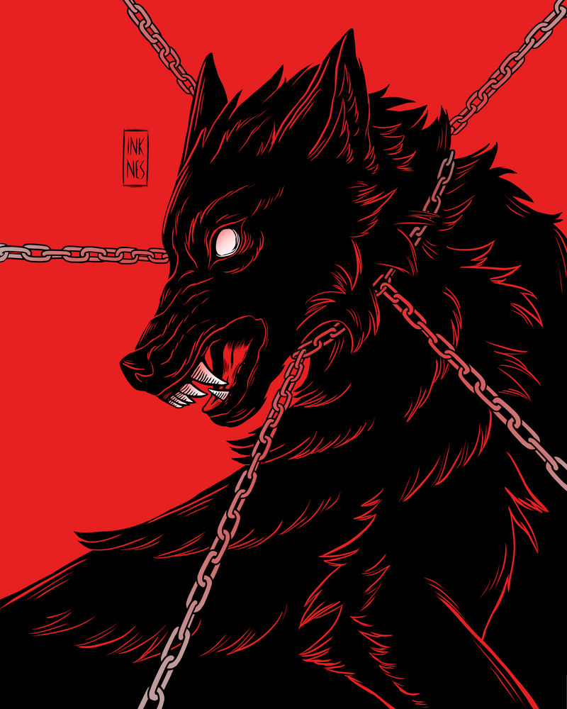 Anime Red Wolf