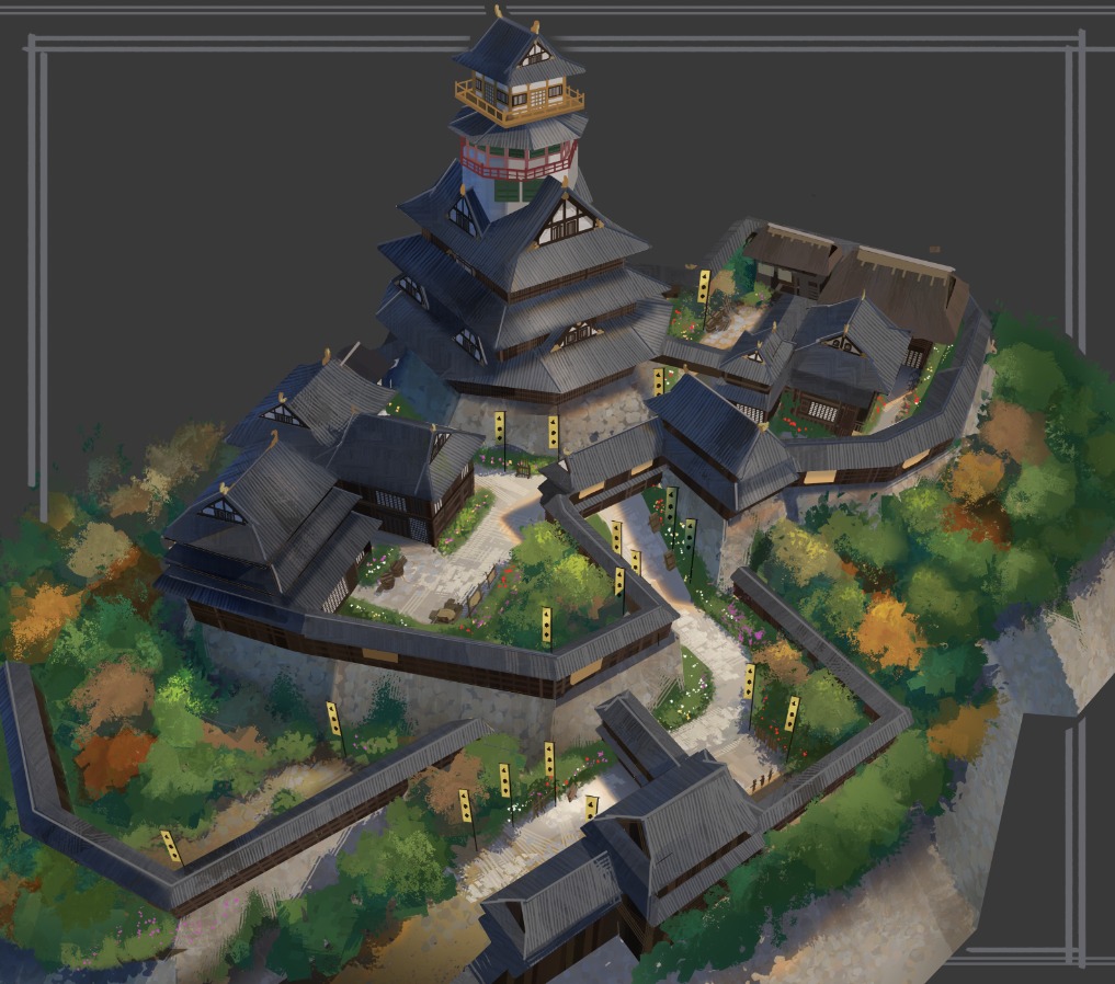 Minecraft Japanese Castle Schematics