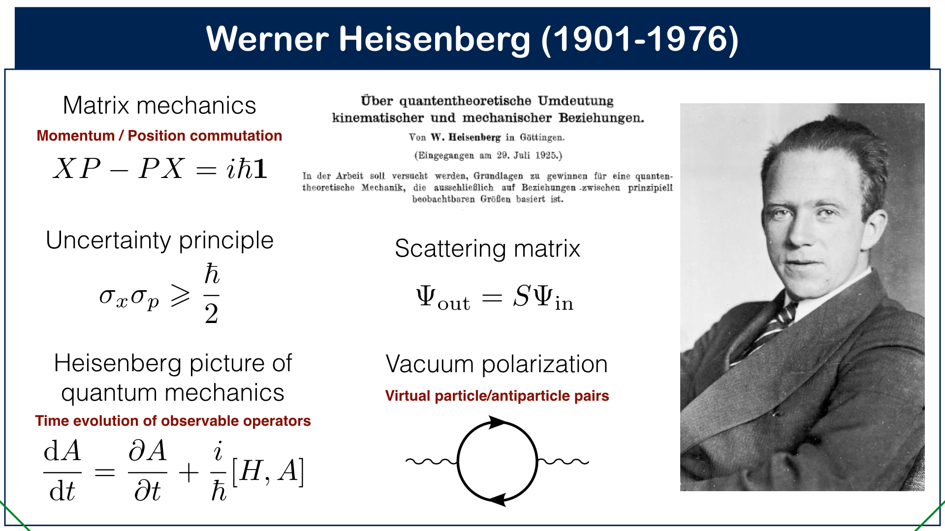 Werner Heisenberg Theory Of Quantum Mechanics Werner Heisenberg Theory Of Quantum Mechanics