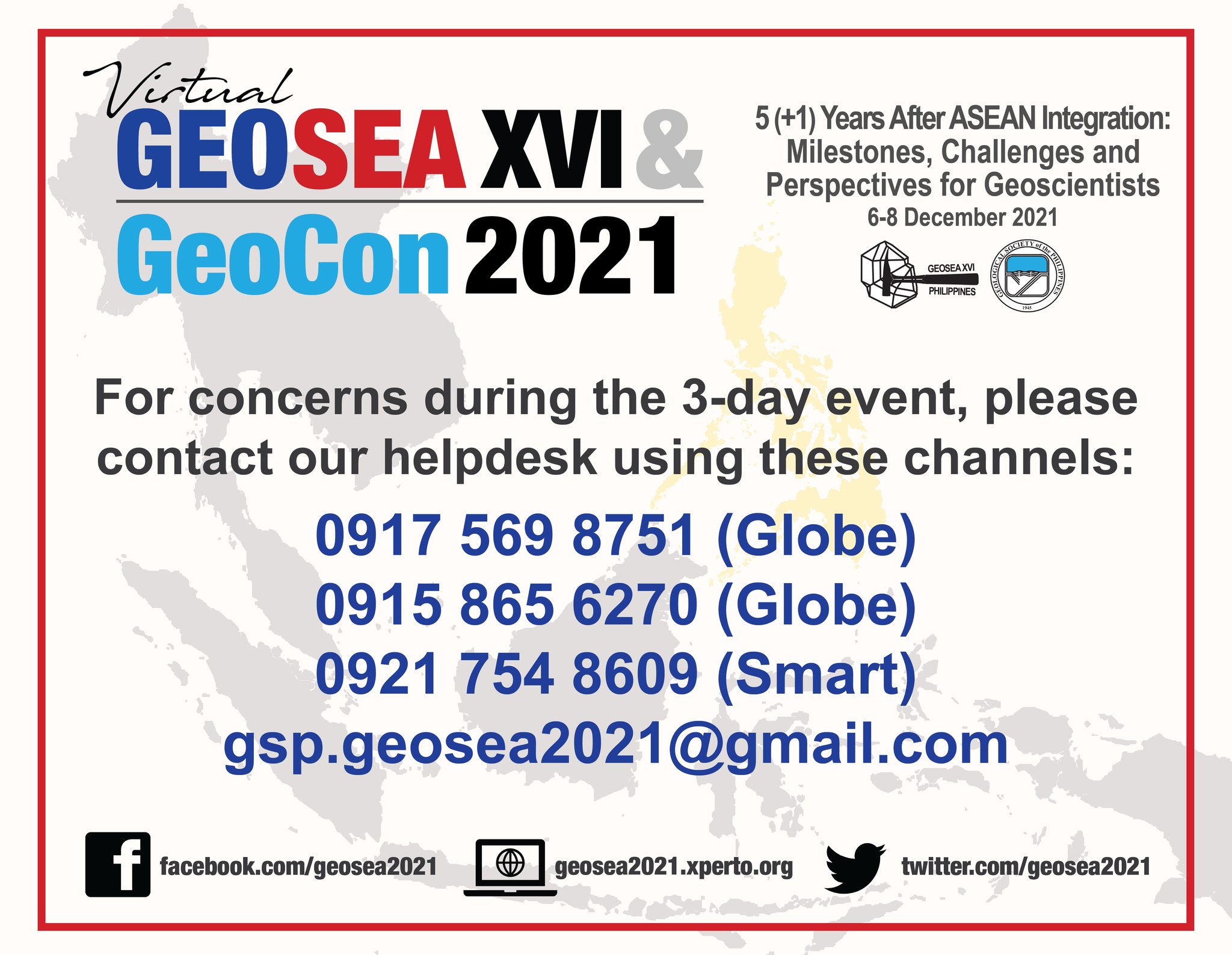 GeoCon 2022 on Twitter: "To ensure a seamless virtual experience for everyone this GEOSEA XVI ...