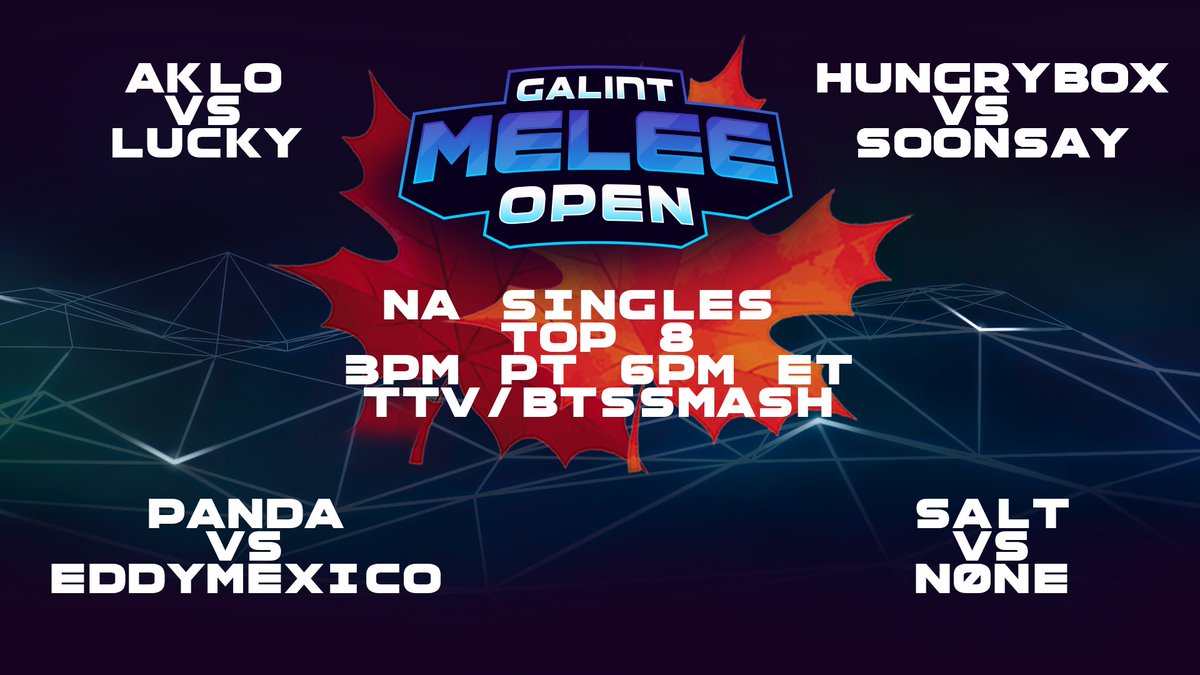 Today is the final day of Galint Melee Open: Fall Edition! Check out ...