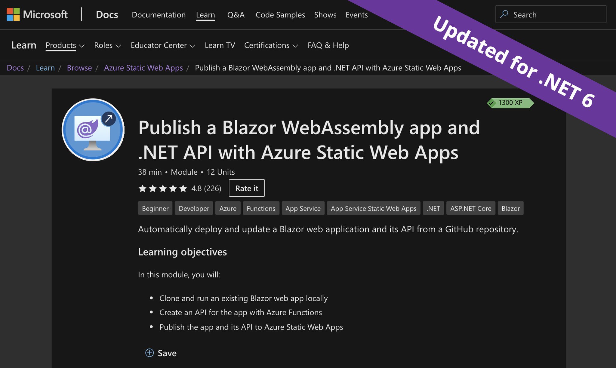 Azure Static Web Apps On Twitter New The Blazor Webassembly And Net Api With Azure Static