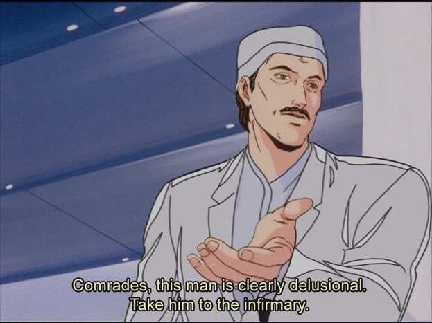 reactions on Twitter: "doctor comrades this man is clearly delusional take him to the infirmary ...