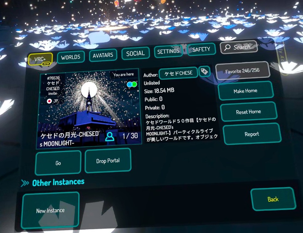 新ワールドをUPしました ️週1ワールドUP中🤗 【ケセドの月光-CHESED's MOONLIGHT-】 50作目🎂今回もパーティクルの ...