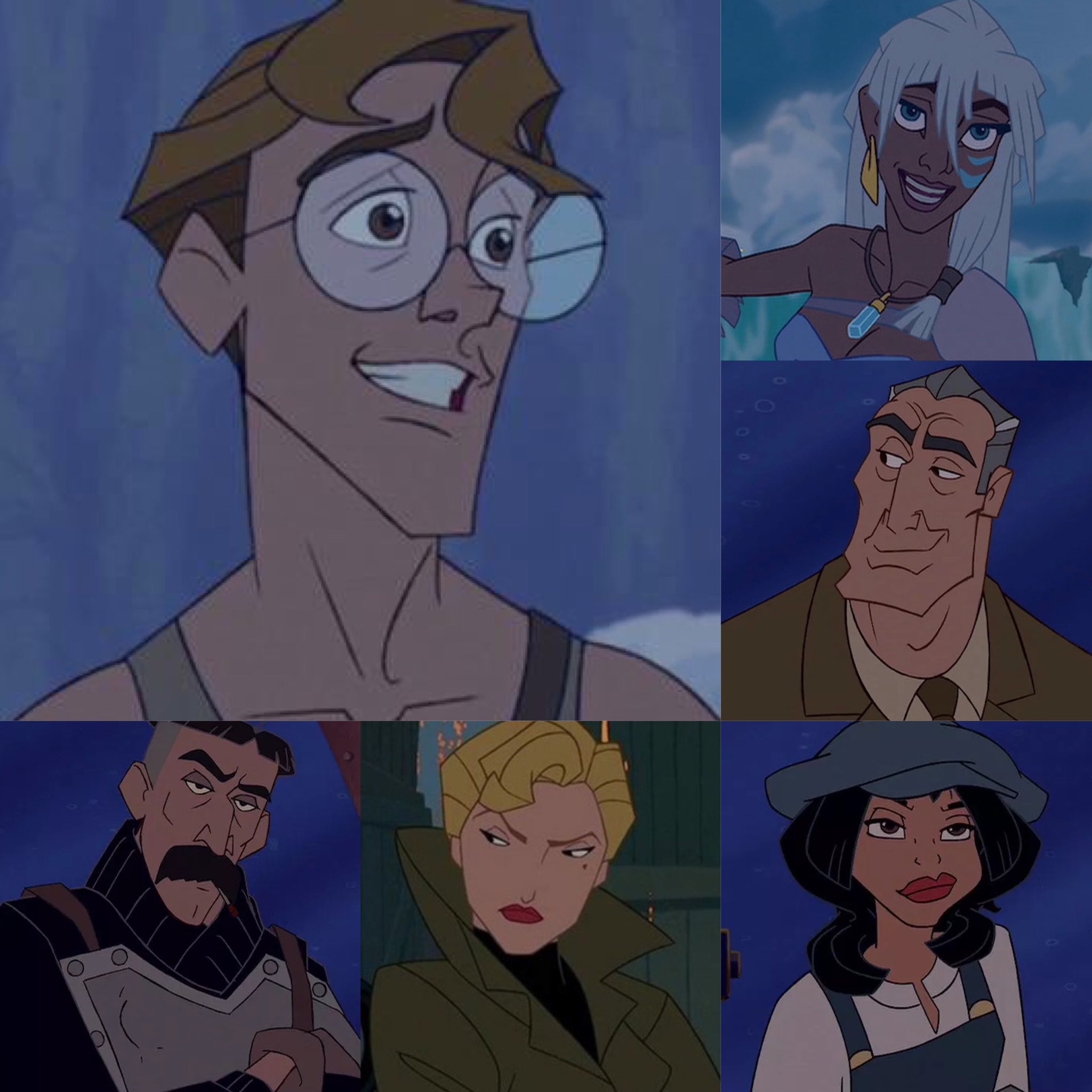 The Lost Empire Atlantis Disney Characters