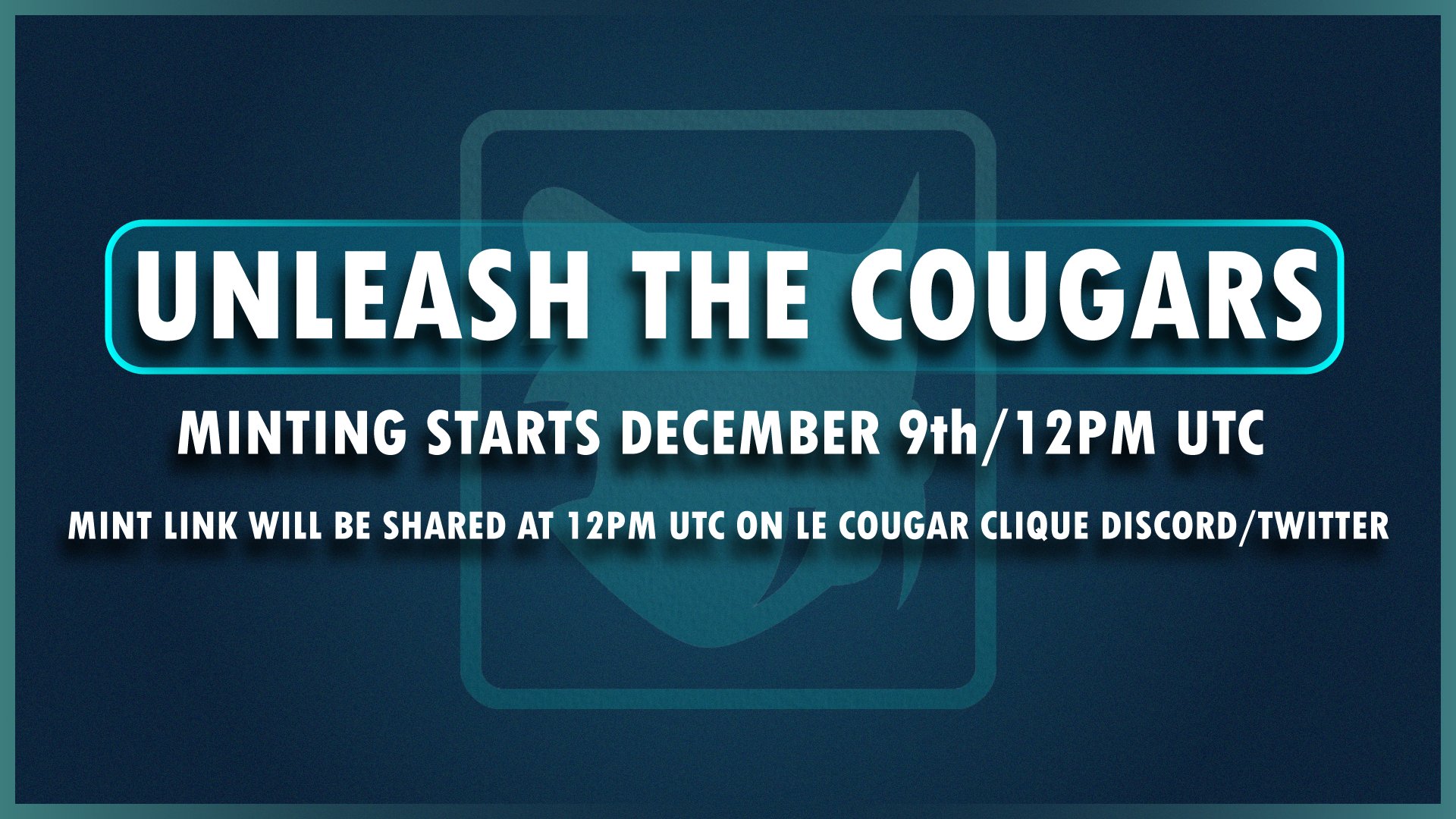 Le Cougar Clique On Twitter Announcing The Mint Time Date For Le