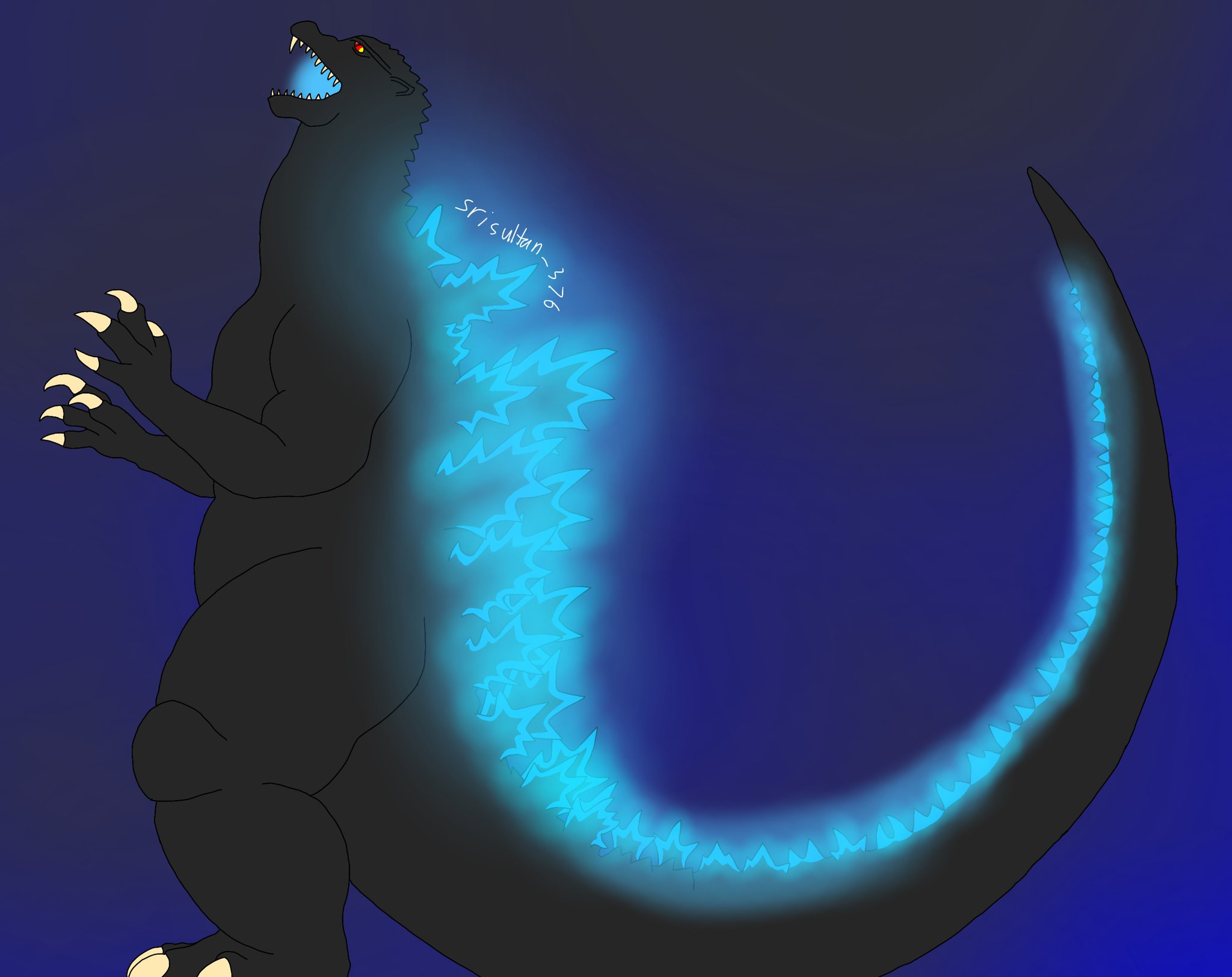 Burning Godzilla Blue Breath