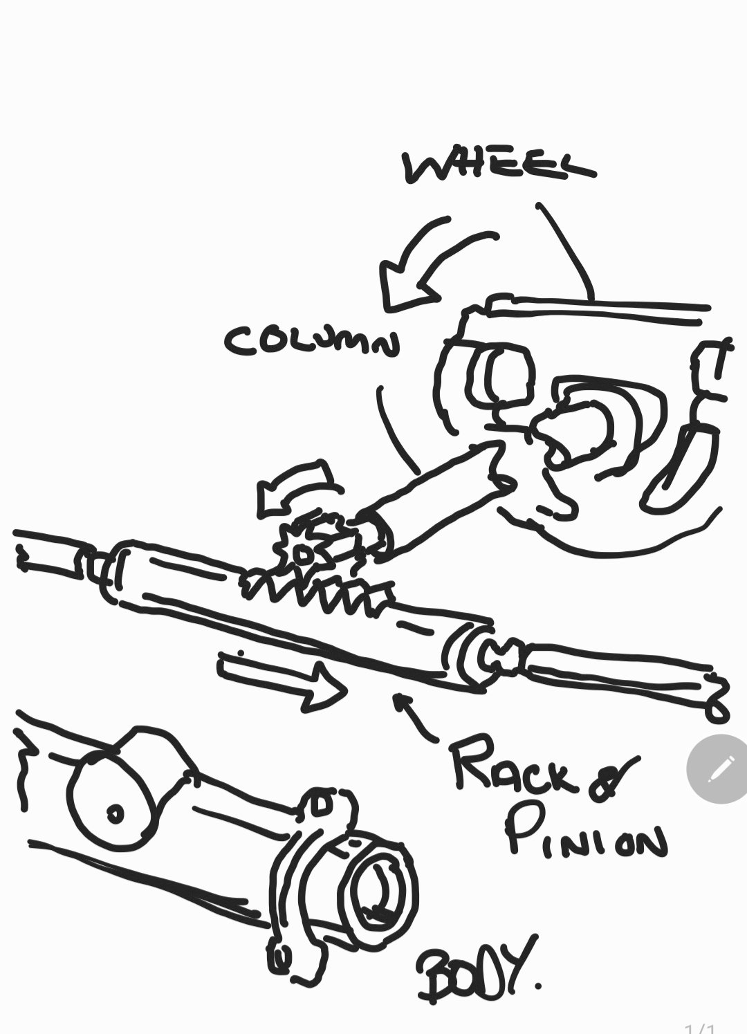 Rack And Pinion Drawing
