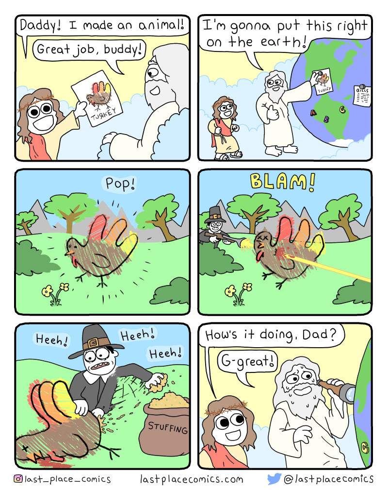 「🦃New comic: Turkey Drawing🦃 」|Zach | Last Place Comics 🐀の漫画