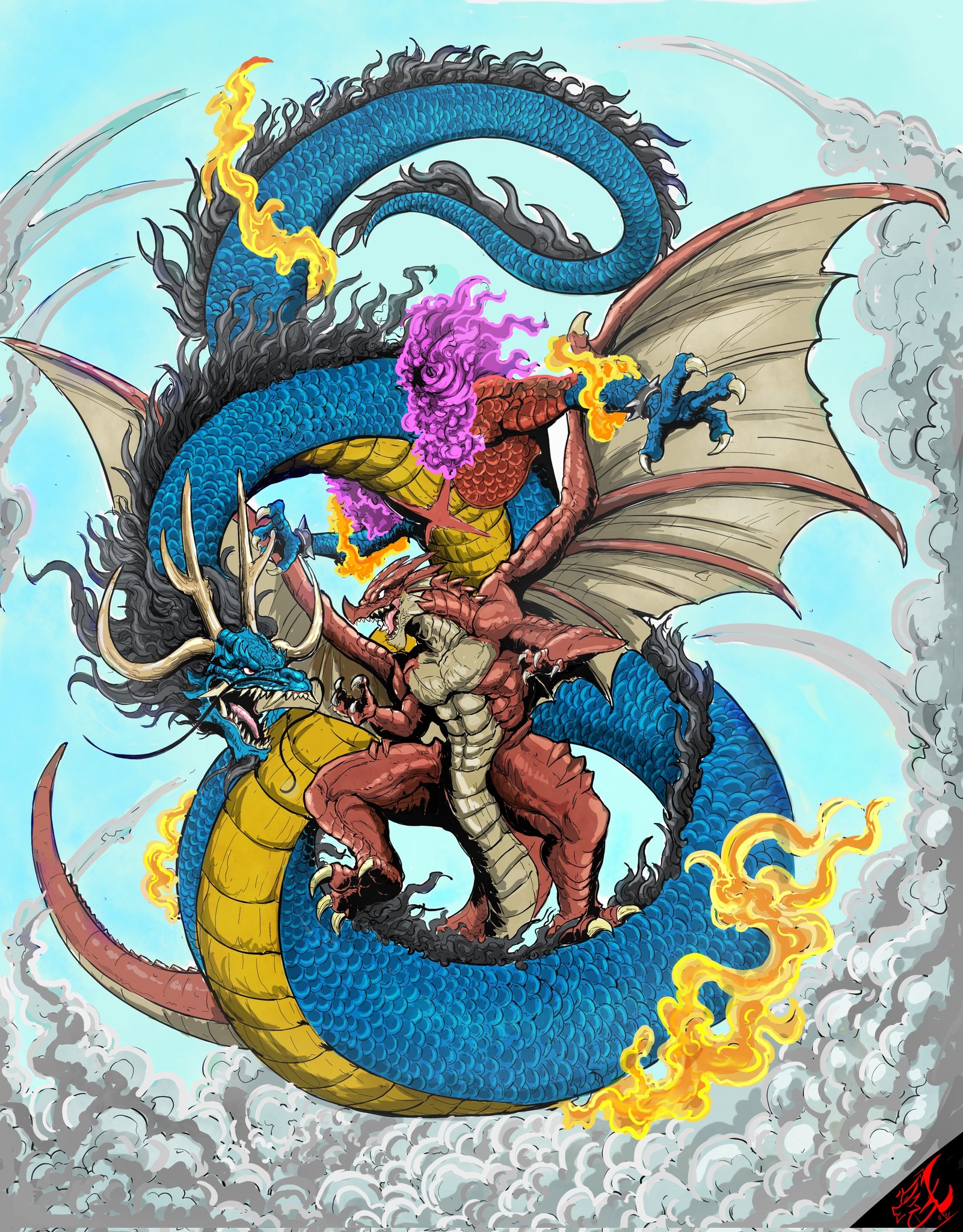 Dragon Transformation Art