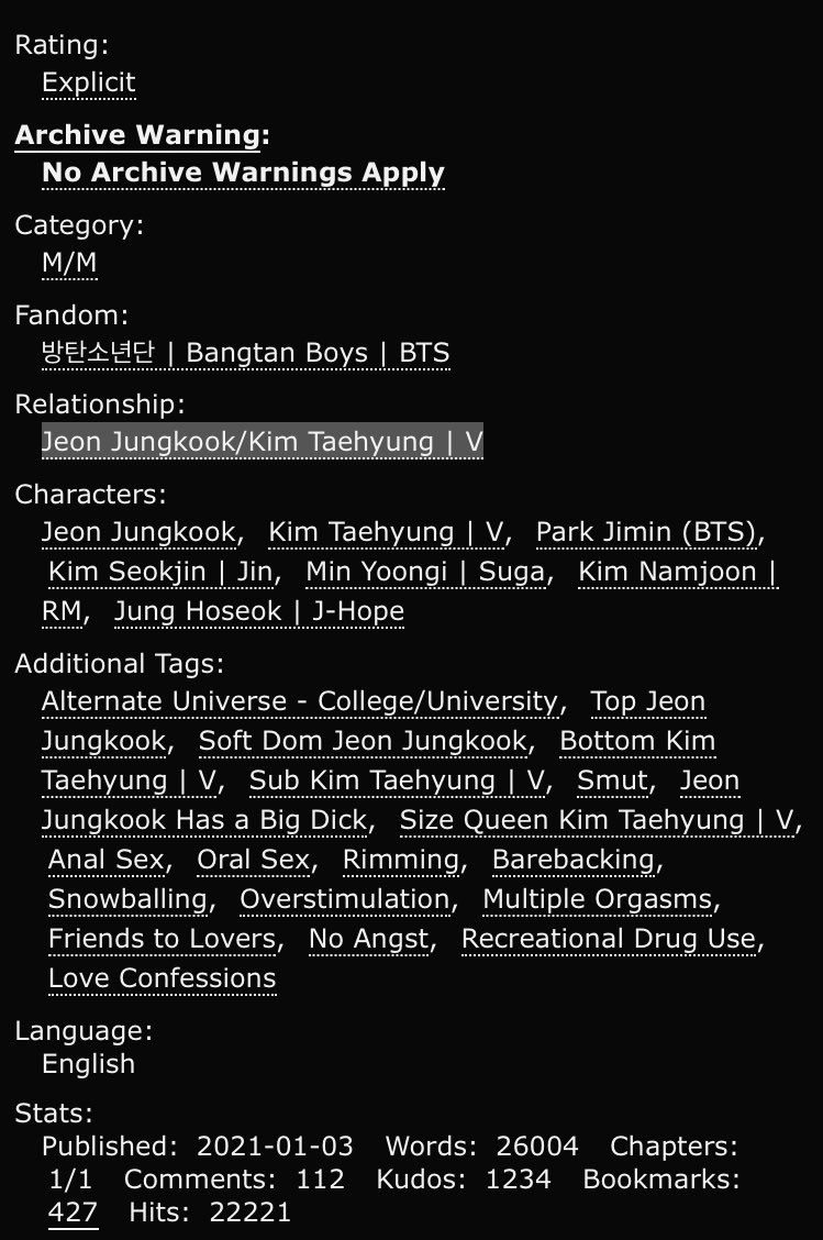taekook ao3 recs on Twitter: taekook ao3 recs on Twitter: