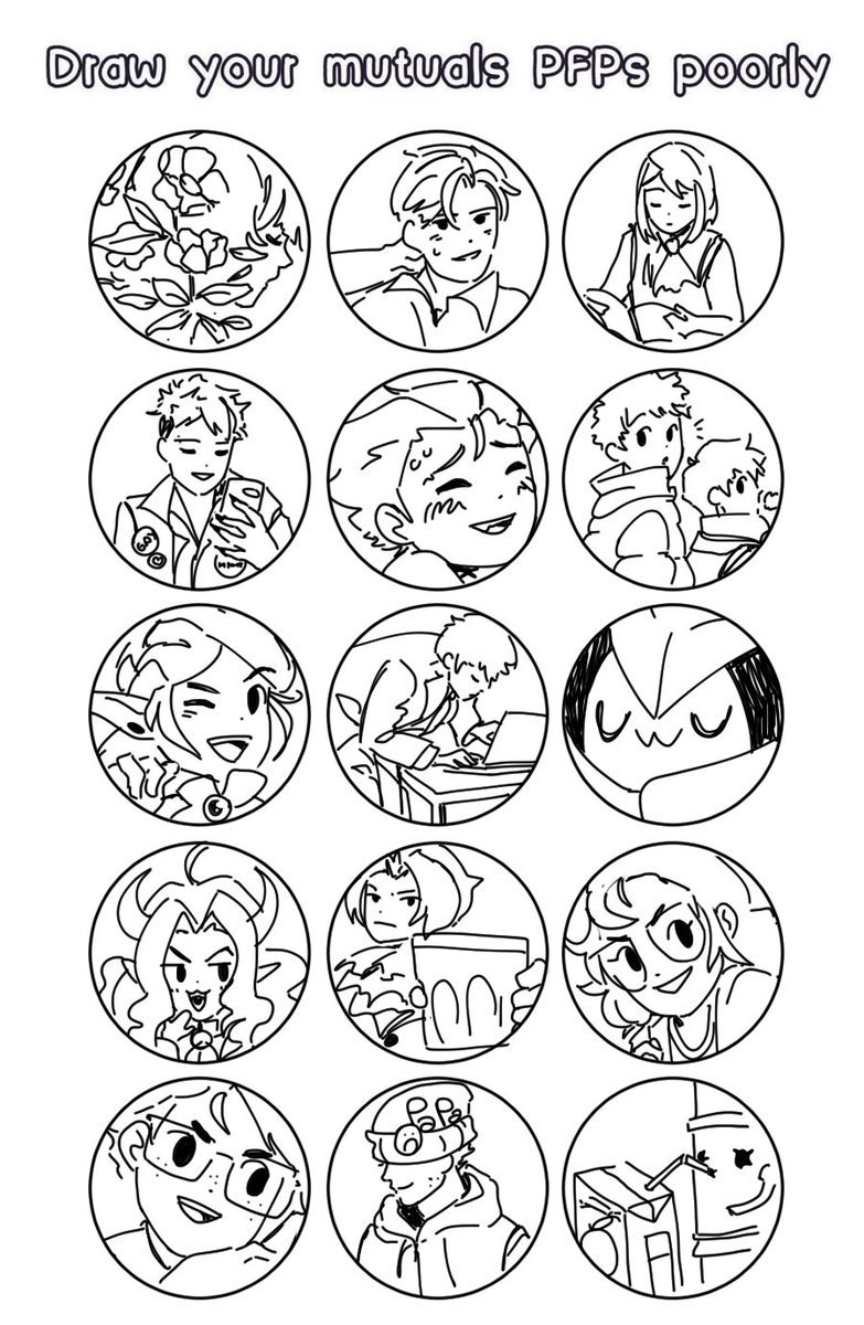hands you a poorly drawn pfp* *hands you a poorly drawn pfp」cotton ☆彡🌱の漫画