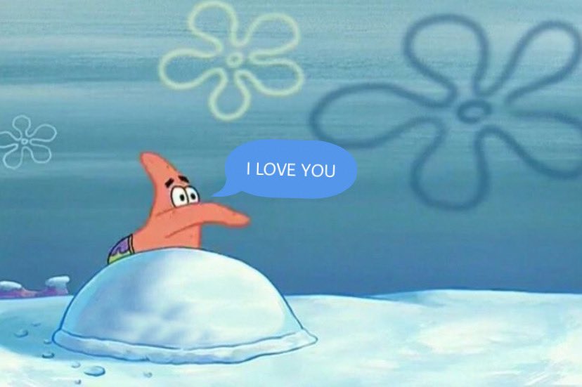 Spongebob Patrick I Love You Gif