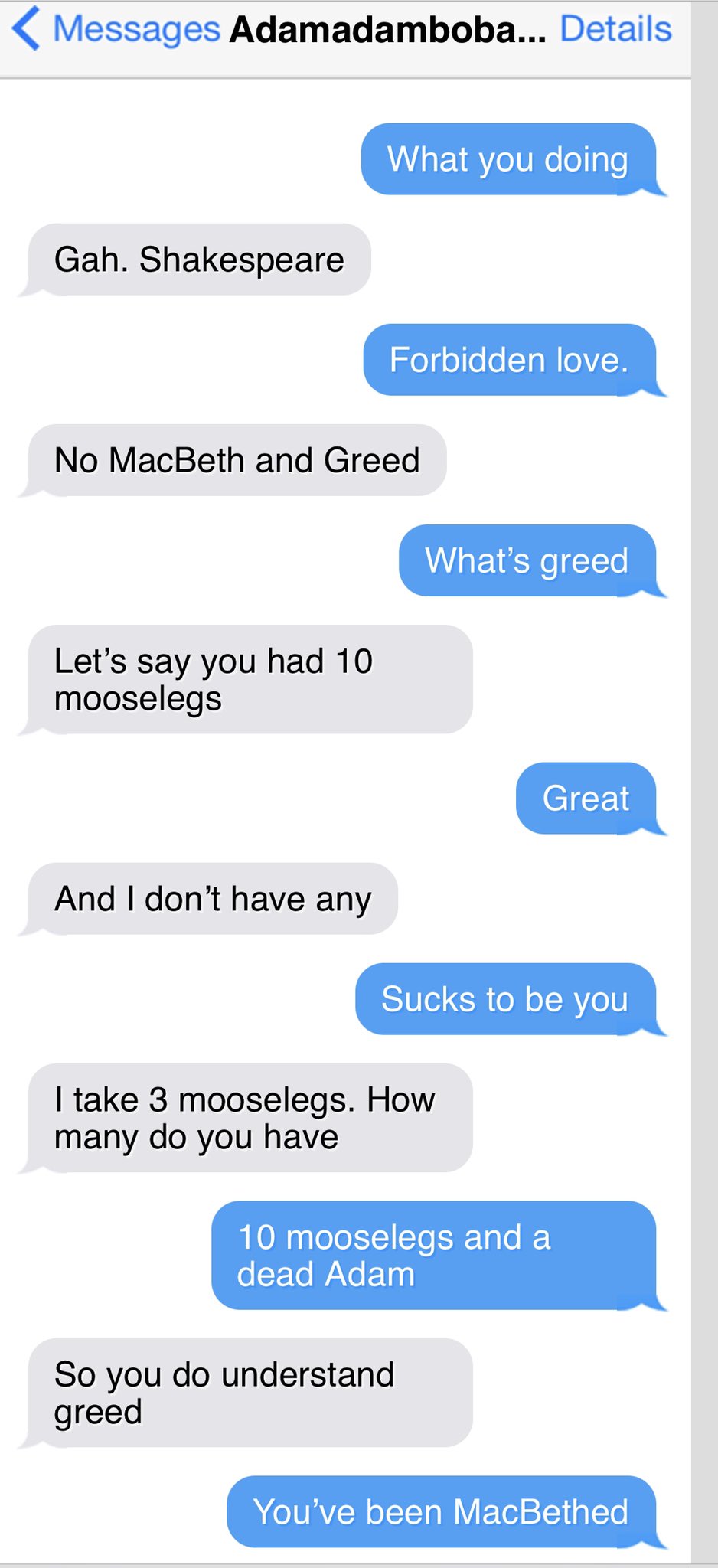 Macbeth Text Message Macbeth Text Message