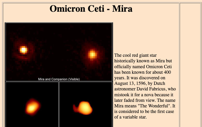 Red Giant Names
