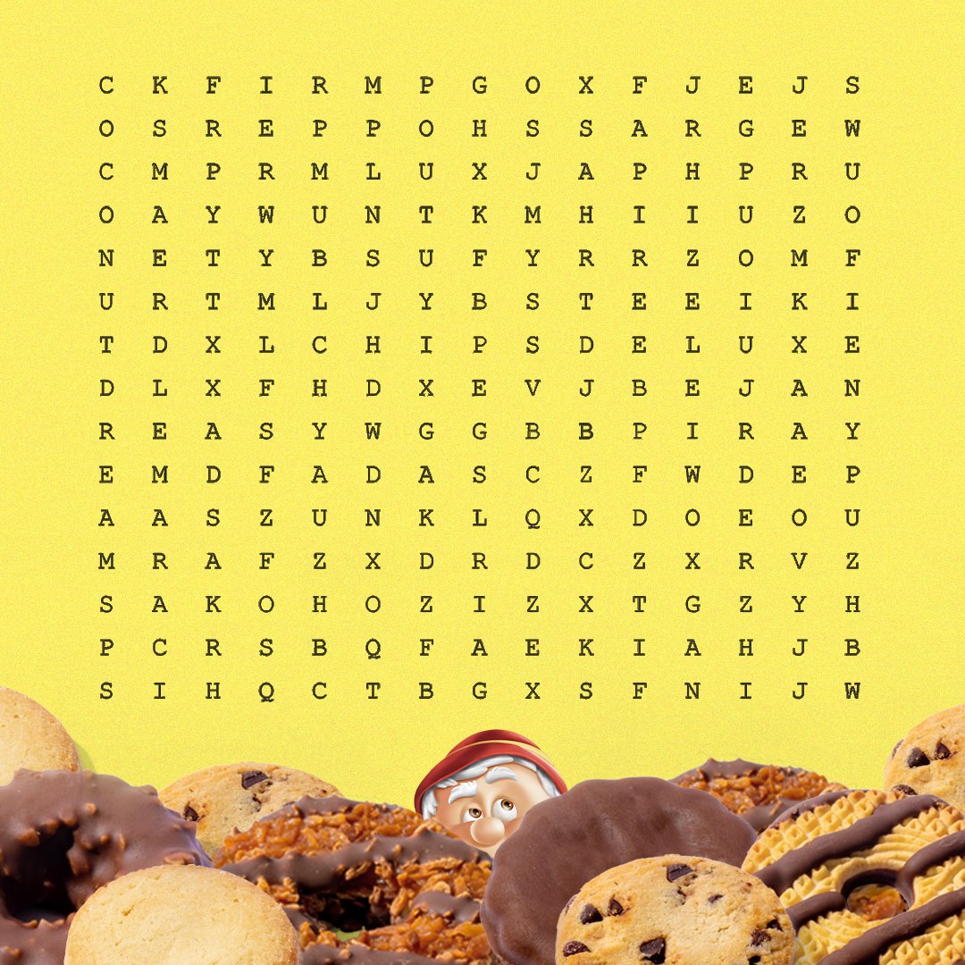 Girl Scout Cookie Word Search