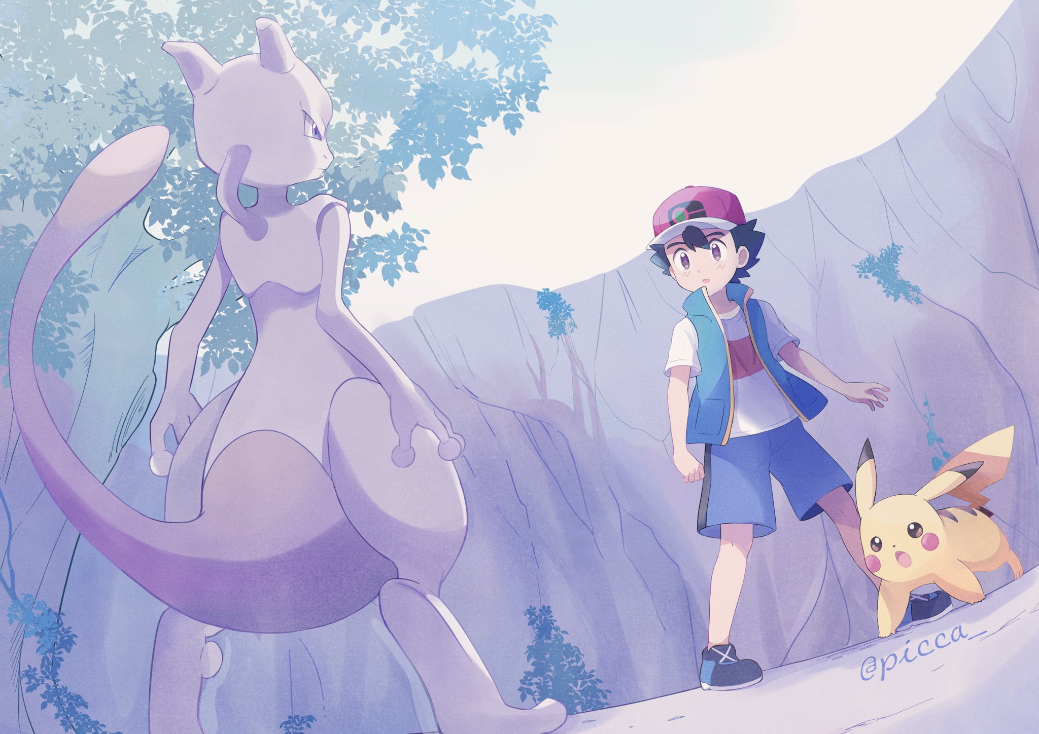 Pokemon Mewtwo And Ash
